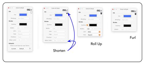 Palette Window Shade Menu