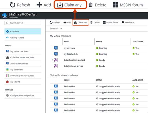 Erstellen Und Verwalten Von Abrufbaren Vms Azure Devtest Labs Microsoft Learn