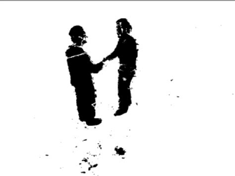 Binary Segmented Silhouette For One Of The Captured Images Download Scientific Diagram