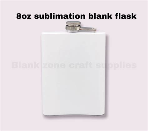 8oz Sublimation Blank Flask Blankzone Craft Supplies