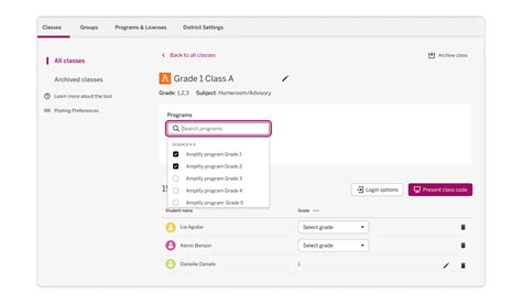 Manage Classes How To Add Programs To Classes