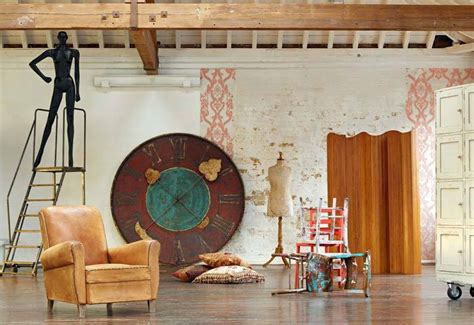 Настенные часы изюминка в интерьере помещения Фотографии красивых интерьеров