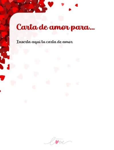 Plantillas Para Carta De Amor Diseños Gratis En Word