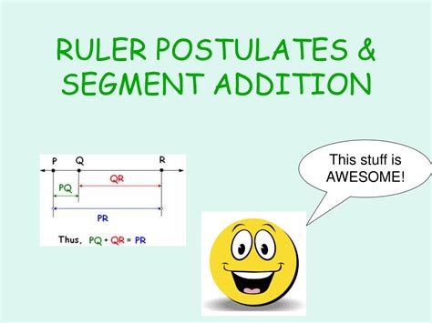 Ppt Ruler Postulates And Segment Addition Powerpoint Presentation Id