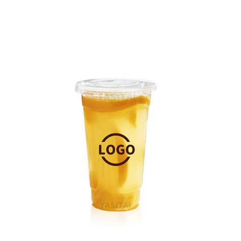 Eco Friendly Food Clear Disposable Plastic Pp Milktea Boba Tea