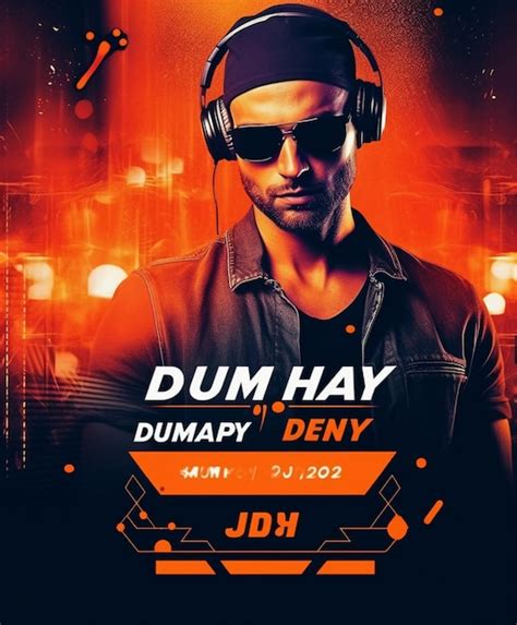 Premium Photo Spin Into The Groove Dj Extravaganza Social Media Bash