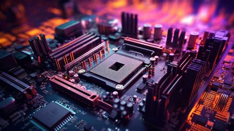 Circuit Board Technology Background Central Computer Processors Cpu