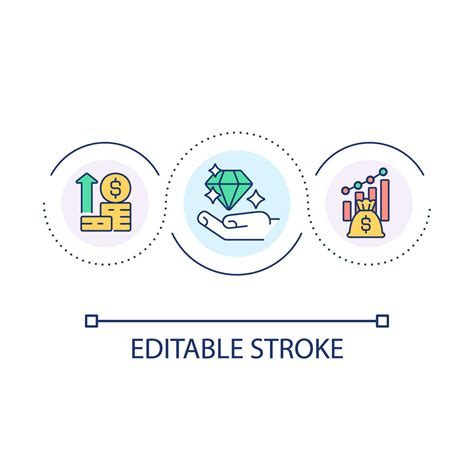 Wealth Management Loop Concept Icon Financial Service Abstract Idea Thin Line Illustration