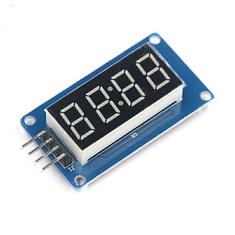 Jual Tm1637 7 Segment Digital Led 4 Digit Clock Display Module Tm1637 Seven Segment Tm 1637