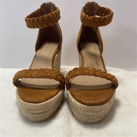 Raye Braided Suede Espadrille Wedges With Ankle Depop