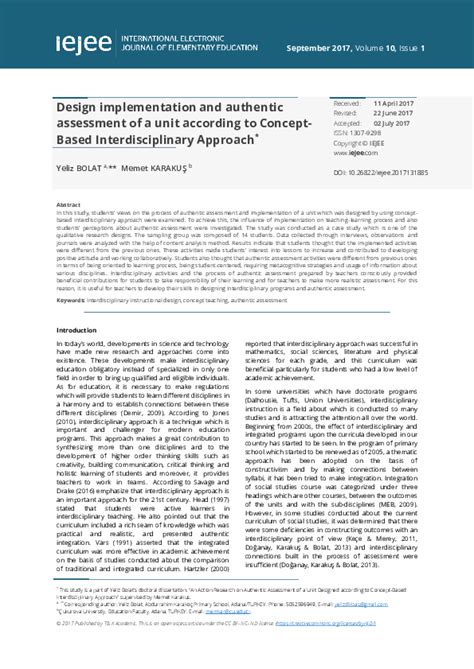 pdf design implementation and authentic assessment of a unit