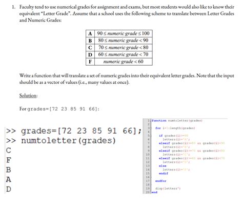 solved 1 faculty tend to use numerical grades for