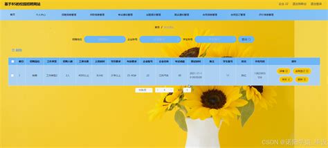 Springboot毕设 基于bs的校园招聘网站 程序论文 Csdn博客