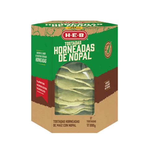 Heb Tostada Horneada Con Nopal 200 G Mi Tienda Del Ahorro