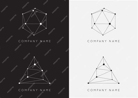 premium vector set of vector black and white lattice shape symmetric