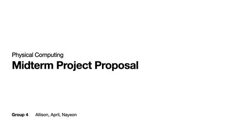 Midterm Project Proposal Nayeon Kim Medium