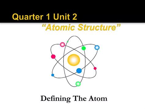 PPT Quarter Unit Atomic Structure PowerPoint Presentation ID