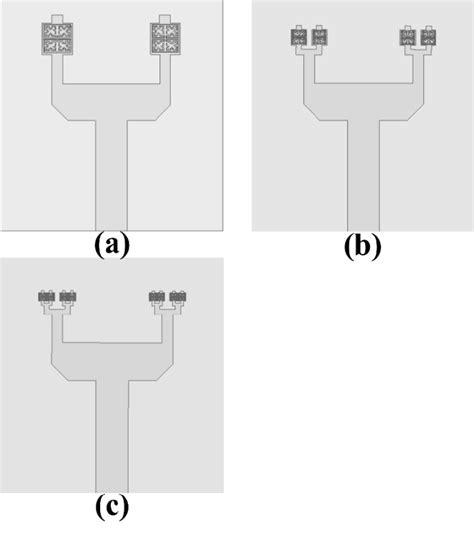 The Layout Of The Proposed Fractal Uwb Mtm Loaded Array Antenna A Download Scientific