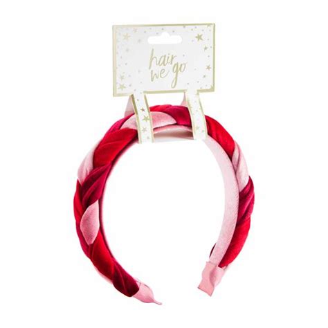 Velvet Braided Headband Mud Pie