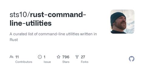 Github Sts10rust Command Line Utilities A Curated List Of Command Line Utilities Written In Rust