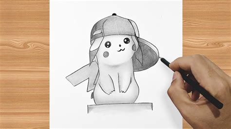 How To Draw Pikachu With A Hat