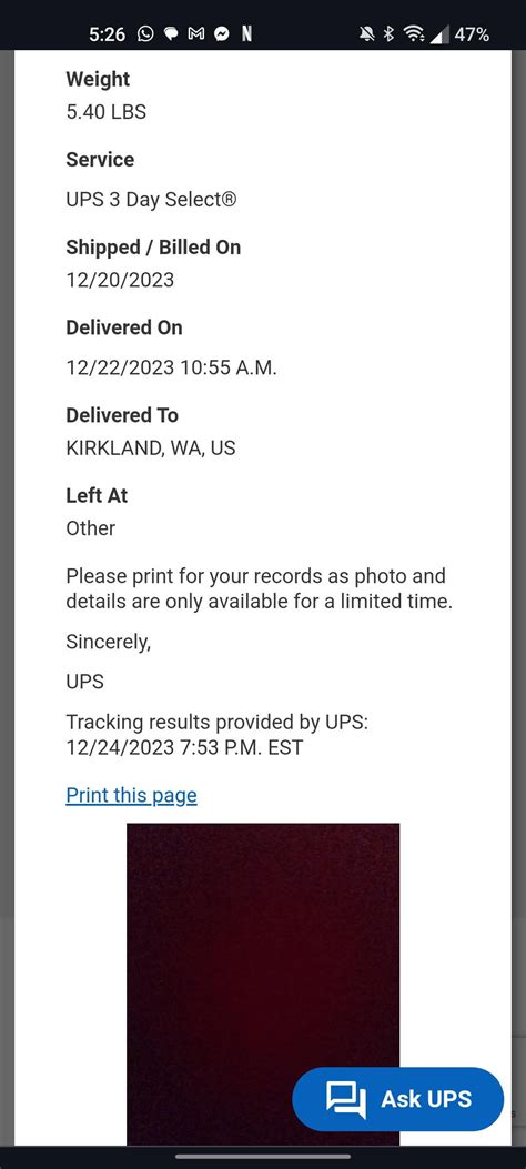 Package Missing Proof Of Delivery Is Wack Please Help Rups