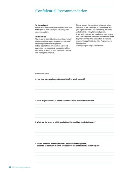 FREE Letter Of Recommendation Templates Samples