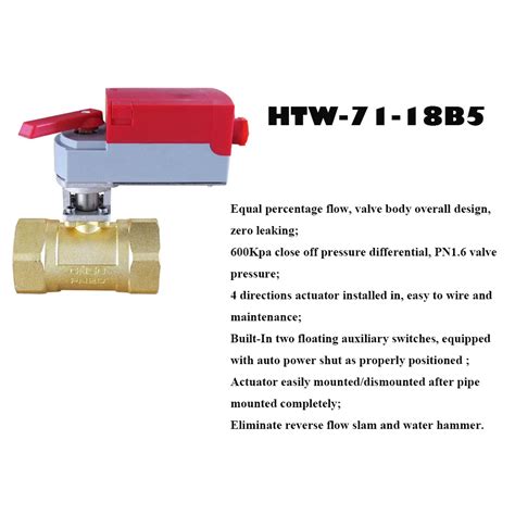 24v Modulating Motorized Valve High Quality Motorized Ball Valve