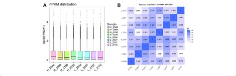 Expression Level Distribution And Correlation Analysis Of Each Download Scientific Diagram