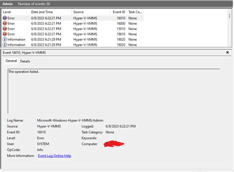 Hyper V Failed To Create Virtual Machine Virtualization Spiceworks