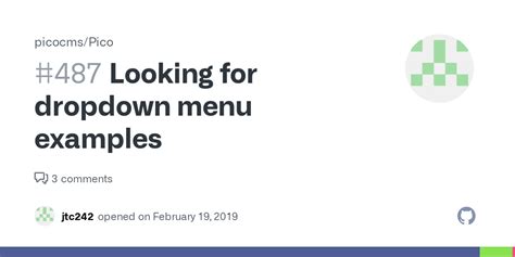 looking for dropdown menu examples · issue 487 · picocms pico · github