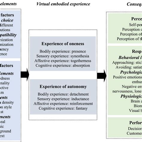 Proposed Framework For Research On Virtual Embodied Experience