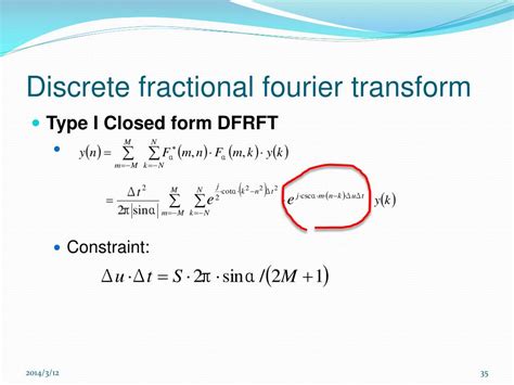 Ppt Fractional Fourier Transform Powerpoint Presentation Free