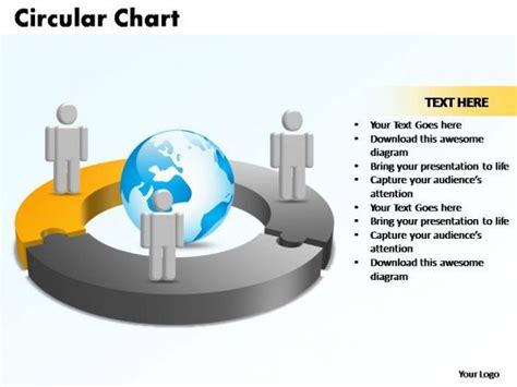 PowerPoint Templates Circular Chart With Globe Ppt Design