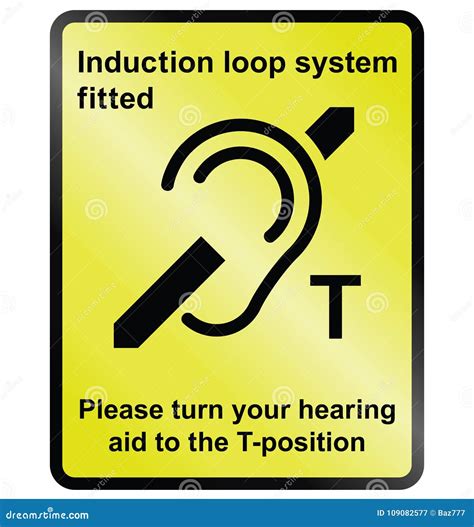 Induction Loop Facility Stock Vector Illustration Of Informative