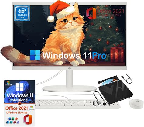 Amazon Com Hp Inch All In One Desktop Pc With In External Cd Dvd Drive Office