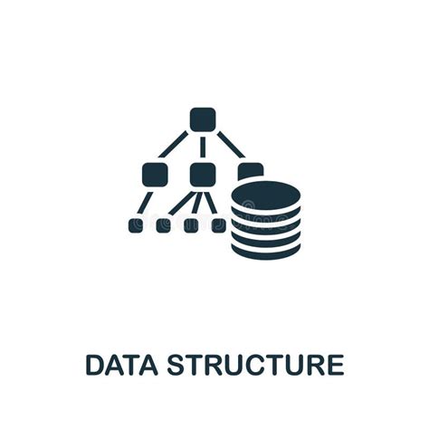 Data Structure Icon Monochrome Simple Line Data Science Icon For Templates Web Design And