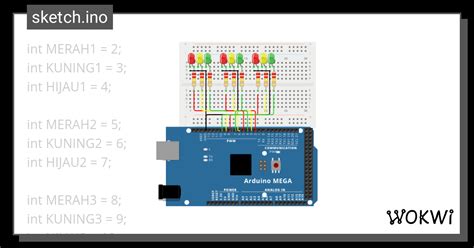 Traffic Light 3 Wokwi Esp32 Stm32 Arduino Simulator