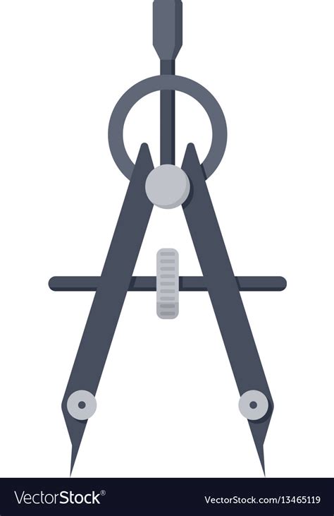 Compass Drawing Tool Royalty Free Vector Image