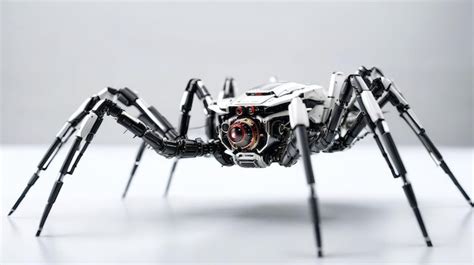 Premium Photo Robot Spider With Camera Attachment Generative Ai