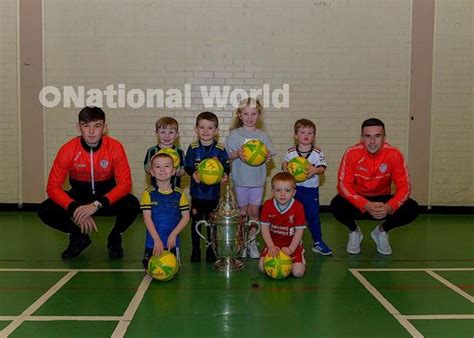 39627817 Derry City Players Liam Mullan And Jordan Mceneff Pictured With At Don Boscoâ€™s Fc