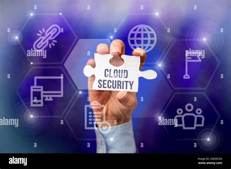 Writing Displaying Text Cloud Security Word For Imposing A Secured