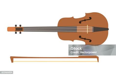 바이올린 활과 절연 성능 좋은 현악기 클래식 음악 예술 악기와 콘서트 뮤지컬 오케스트라 문자열 바이올린 비올라 벡터 일러스트 레이 션 고전 양식에 대한 스톡 벡터 아트 및