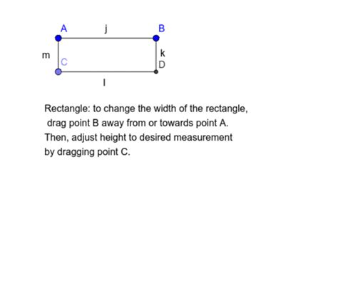 Construction Of A Rectangle GeoGebra