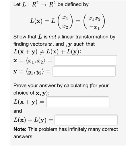 Solved Let L R Rightarrow R Be Defined By L X L X Chegg Com