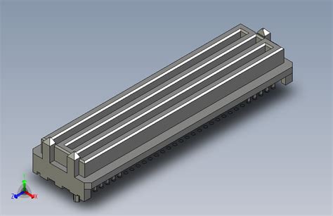 板对板连接器1 27mm Pitch Searay Plug 240 Circuits 3 50mm Unmated Height 8 Rows With Pegs Solder