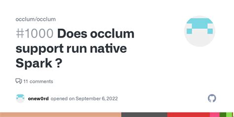 Does Occlum Support Run Native Spark · Issue 1000 · Occlumocclum · Github