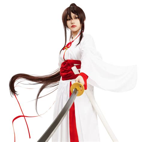 Hells Paradise Jigokuraku Sagiri Yamada Asaemon White Cosplay Costume