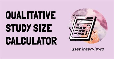 Mandy Govender On Linkedin Qualitative Sample Size Calculator