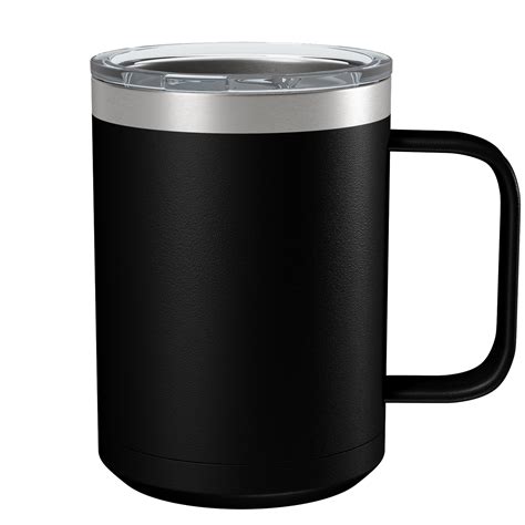Custom 15oz Black Stainless Steel Coffee Mug Stainless Steel Coffee